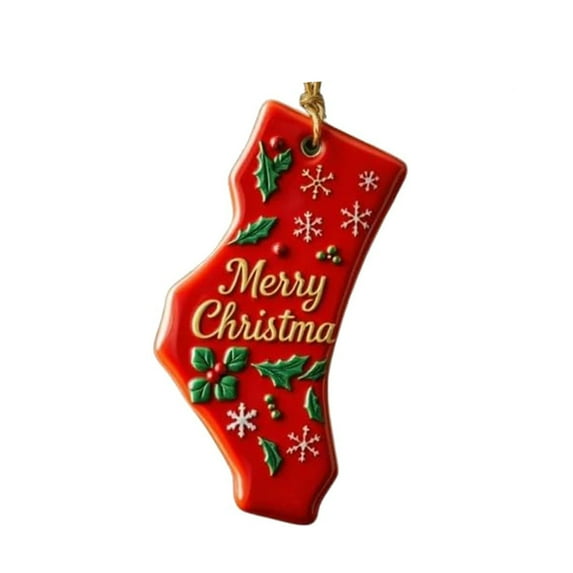 Christmas Decorations,State Pride Christmas Ornament Holiday Cheer With ...