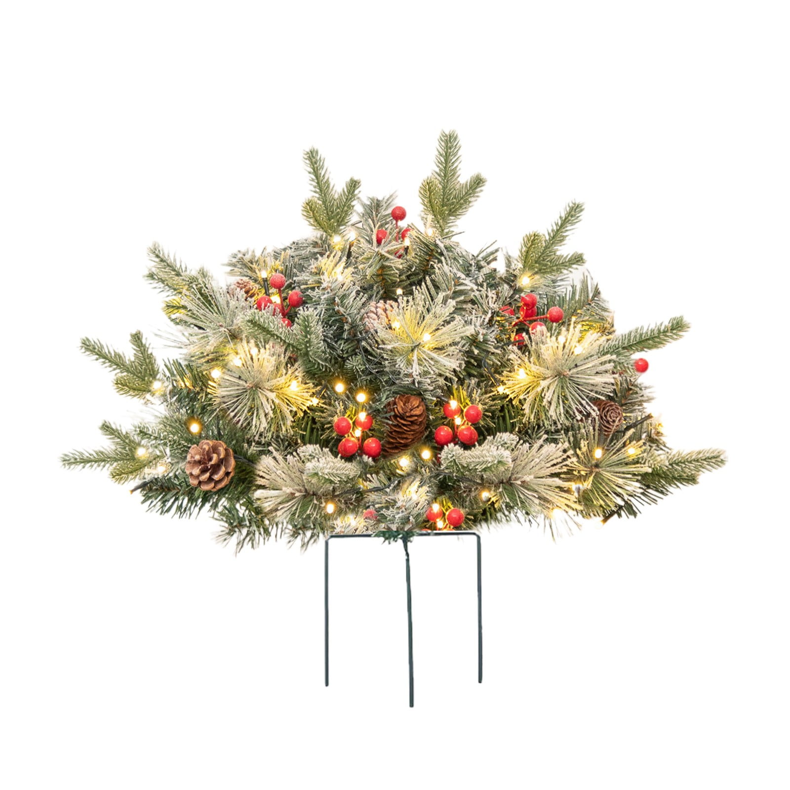 Christmas Decorations With Lights Illuminate The Christmas Tree Tripod ...