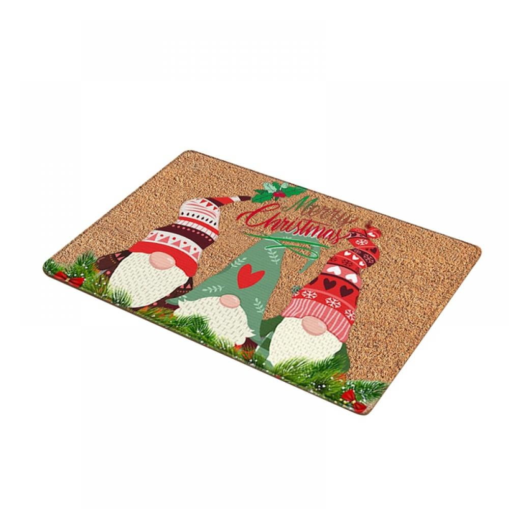 Christmas Decorative Doormat Gnome Tomte Xmas Welcome Door Mat Rubber ...