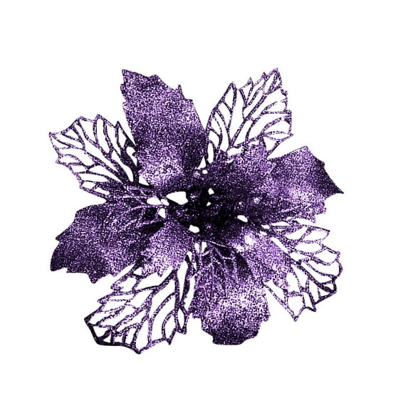 Christmas Decorative Flowers 36pc Iodine Purple Christmas Decor Home ...