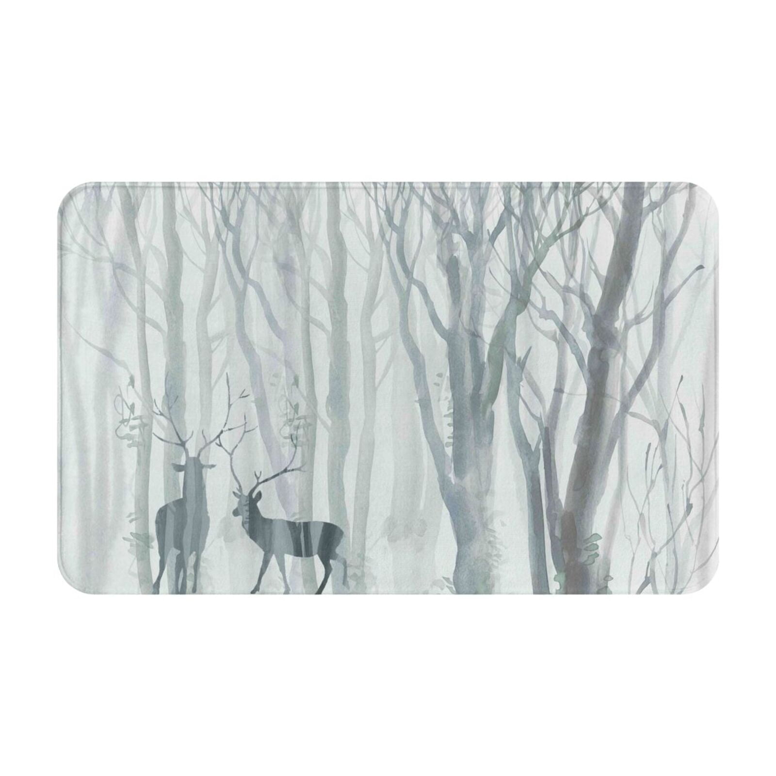 Christmas Deer Pattern Front Door Mat, Indoor Mats for Bedroom Bathroom ...