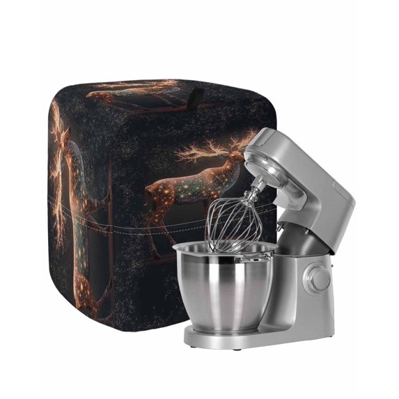 Christmas Deer, Stand Mixer Dust Cover with Storage Pocket & Handles ...