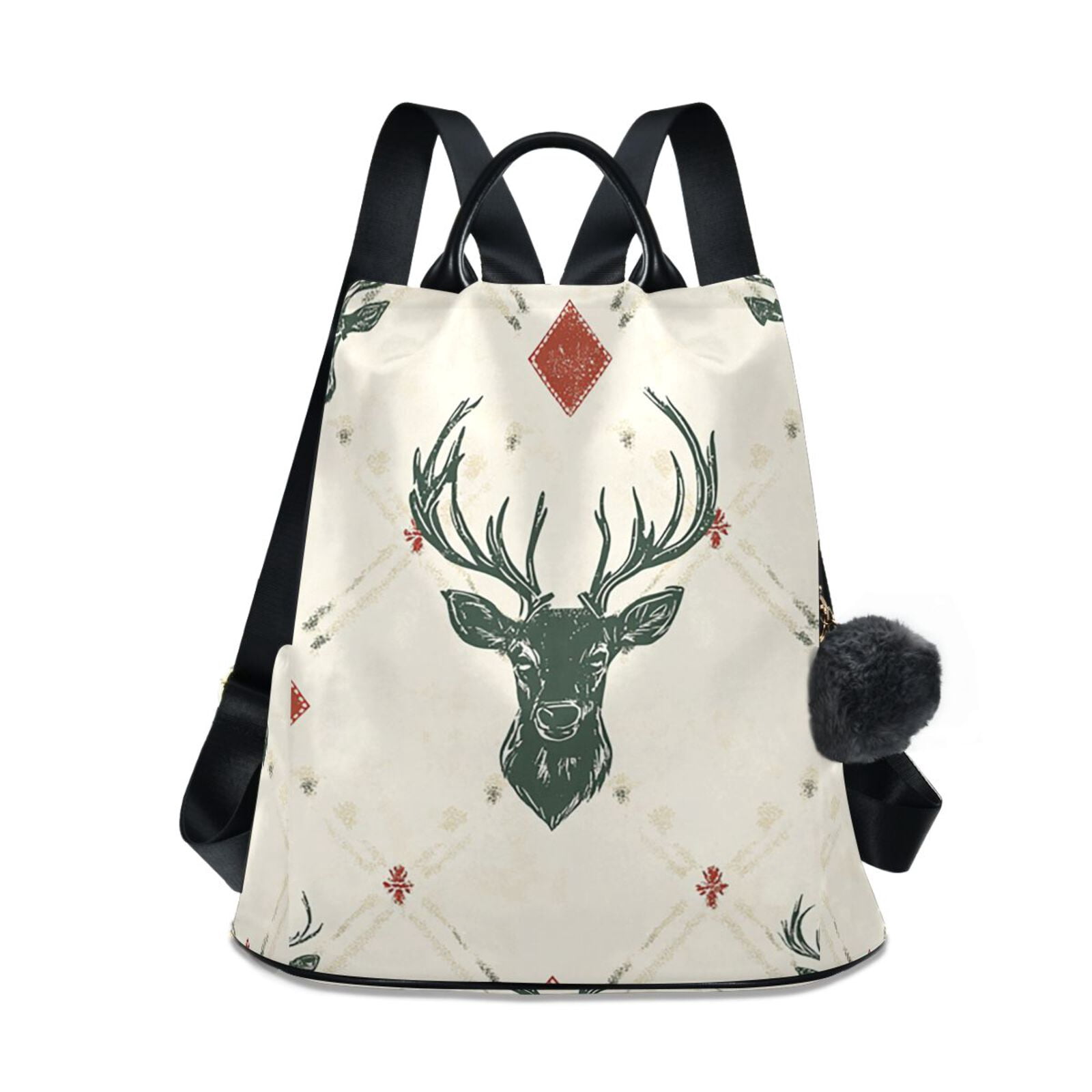 Christmas Deers Travel Laptops Backpack for Women Anti-theft Casual ...