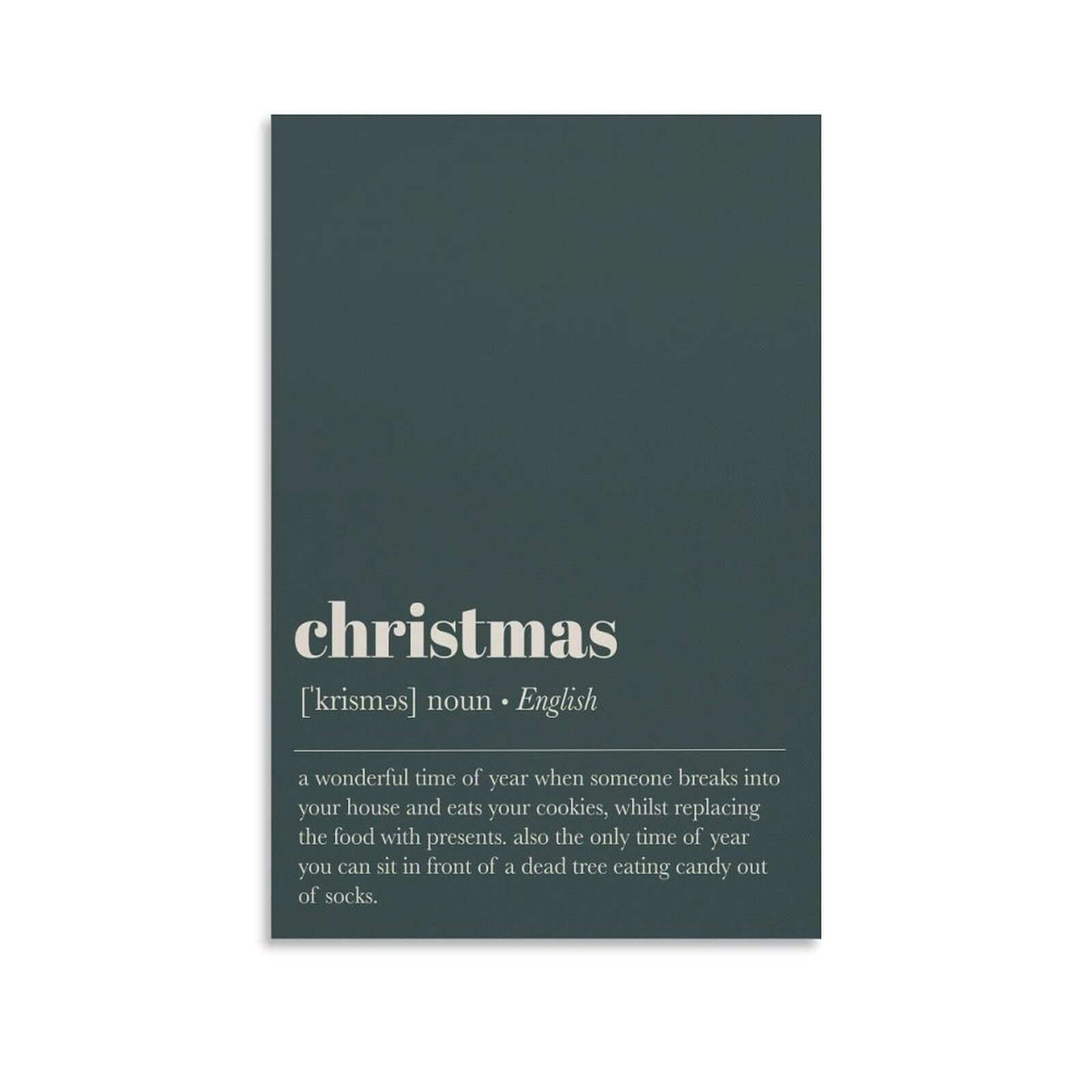 Christmas Definition Print Christmas Printable Wall Art Christmas Wall ...
