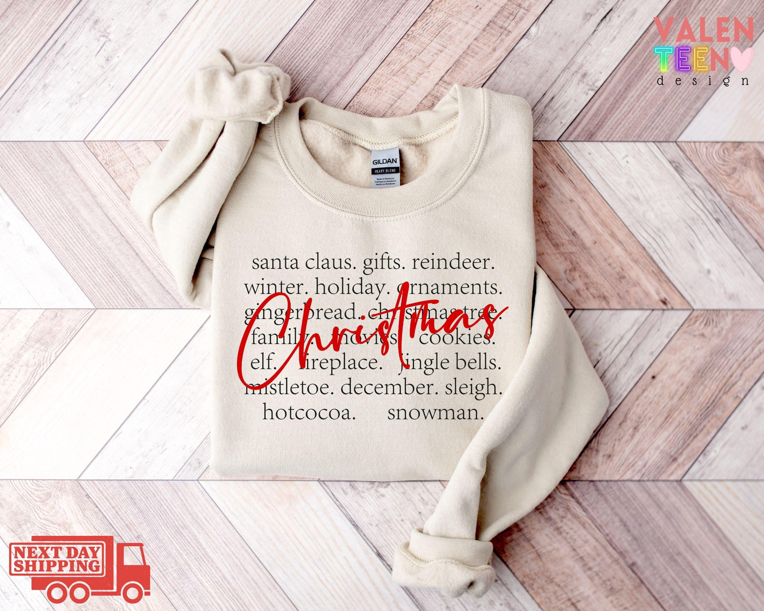 Christmas Definition Sweatshirt – Trendy Holiday Sweater - Walmart.com