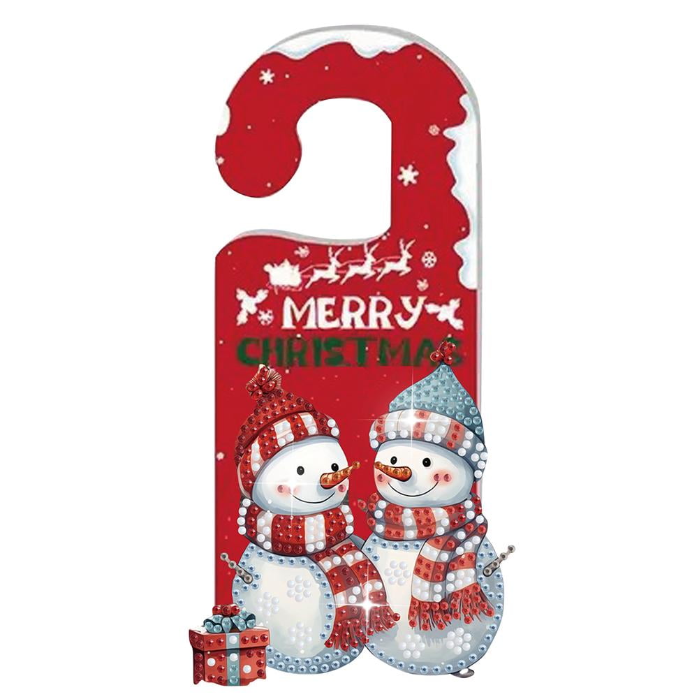 Christmas Diamond Art Doorknob Ornament - Acrylic & Plastic, 23*12.2cm ...