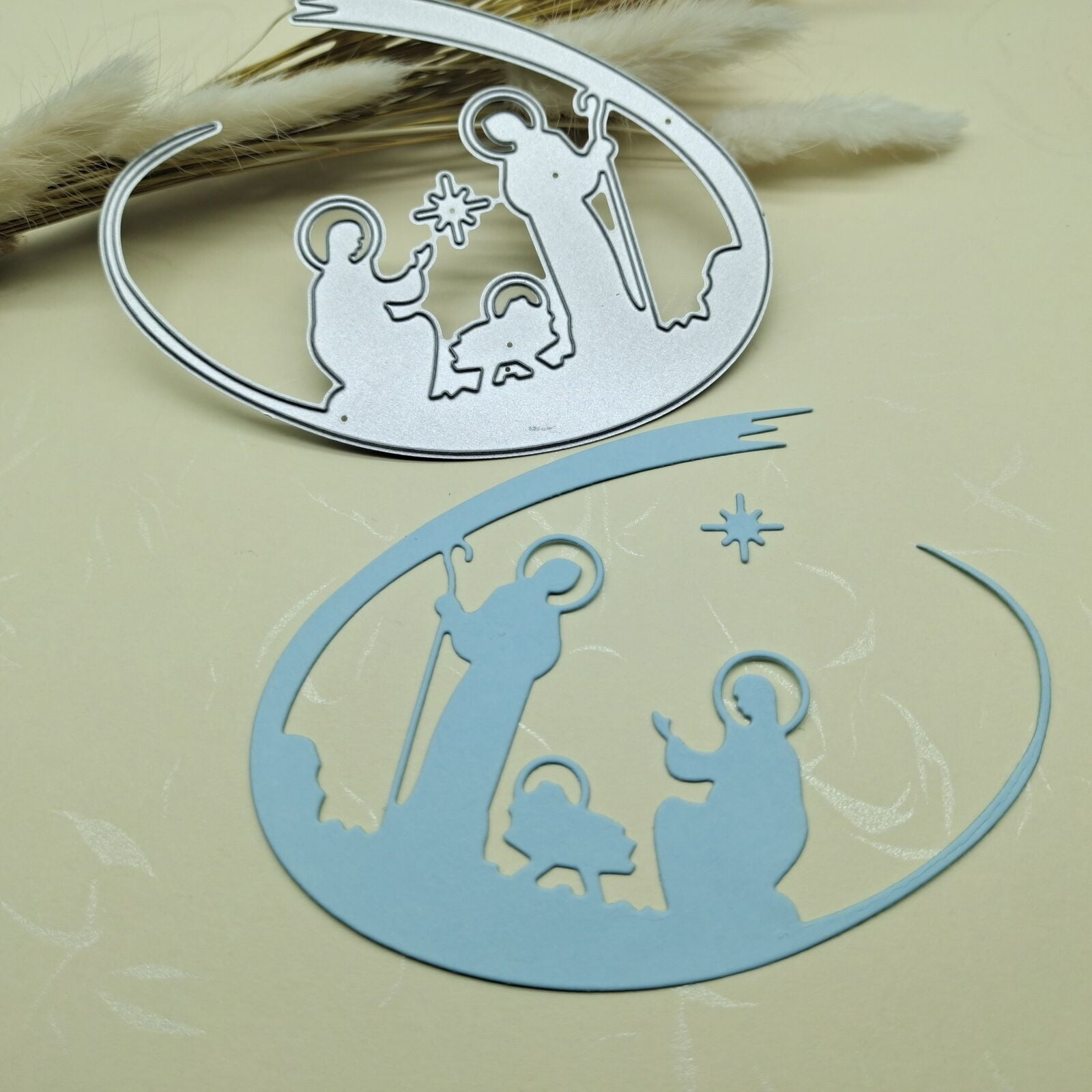 Christmas Die Cuts for Card Making, Ouginx Nativity Metal Cutting Dies ...