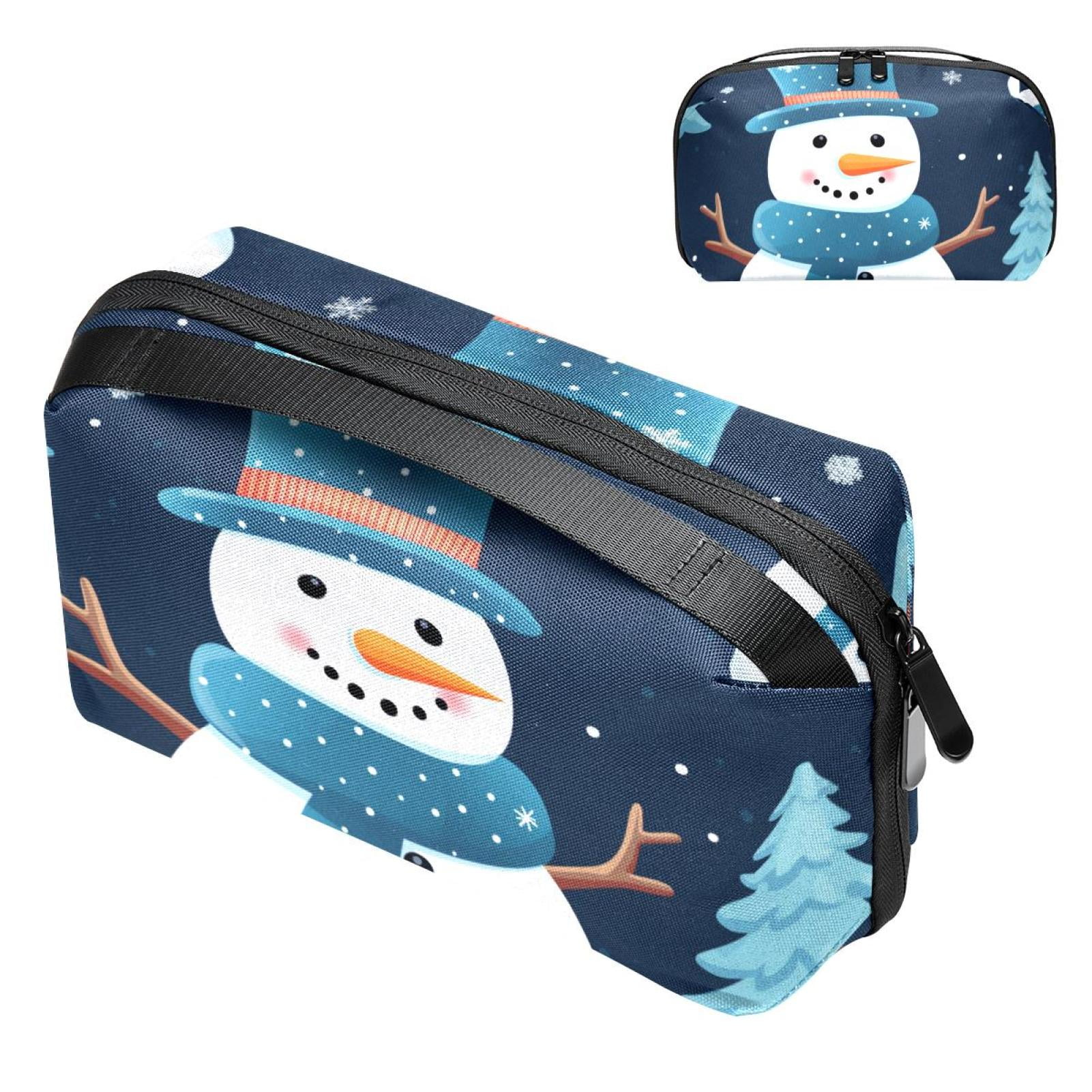 Christmas Digital Bag Organizer Travel Case with Oxford Fabric ...