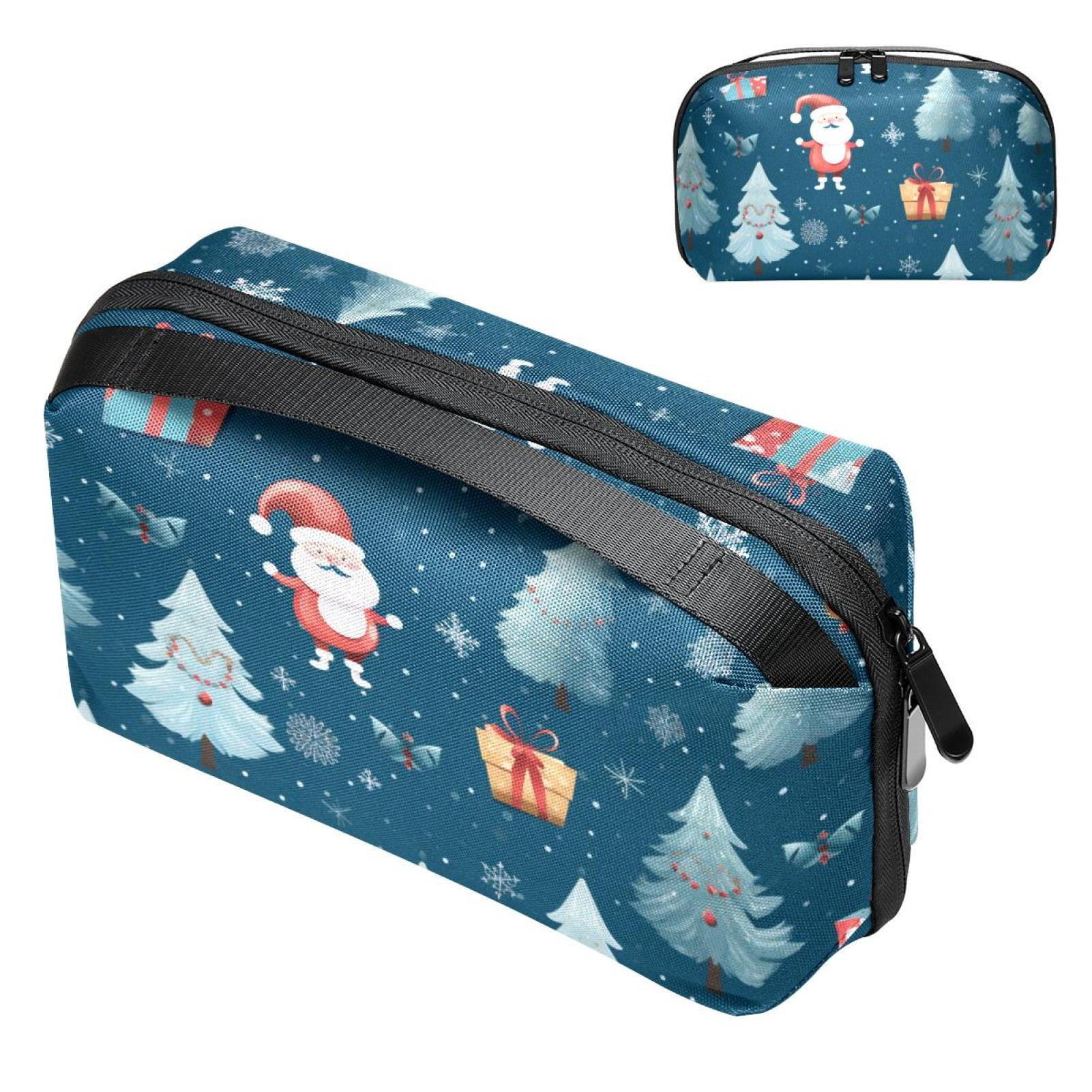 Christmas Digital Bag Organizer Travel Case with Oxford Fabric ...