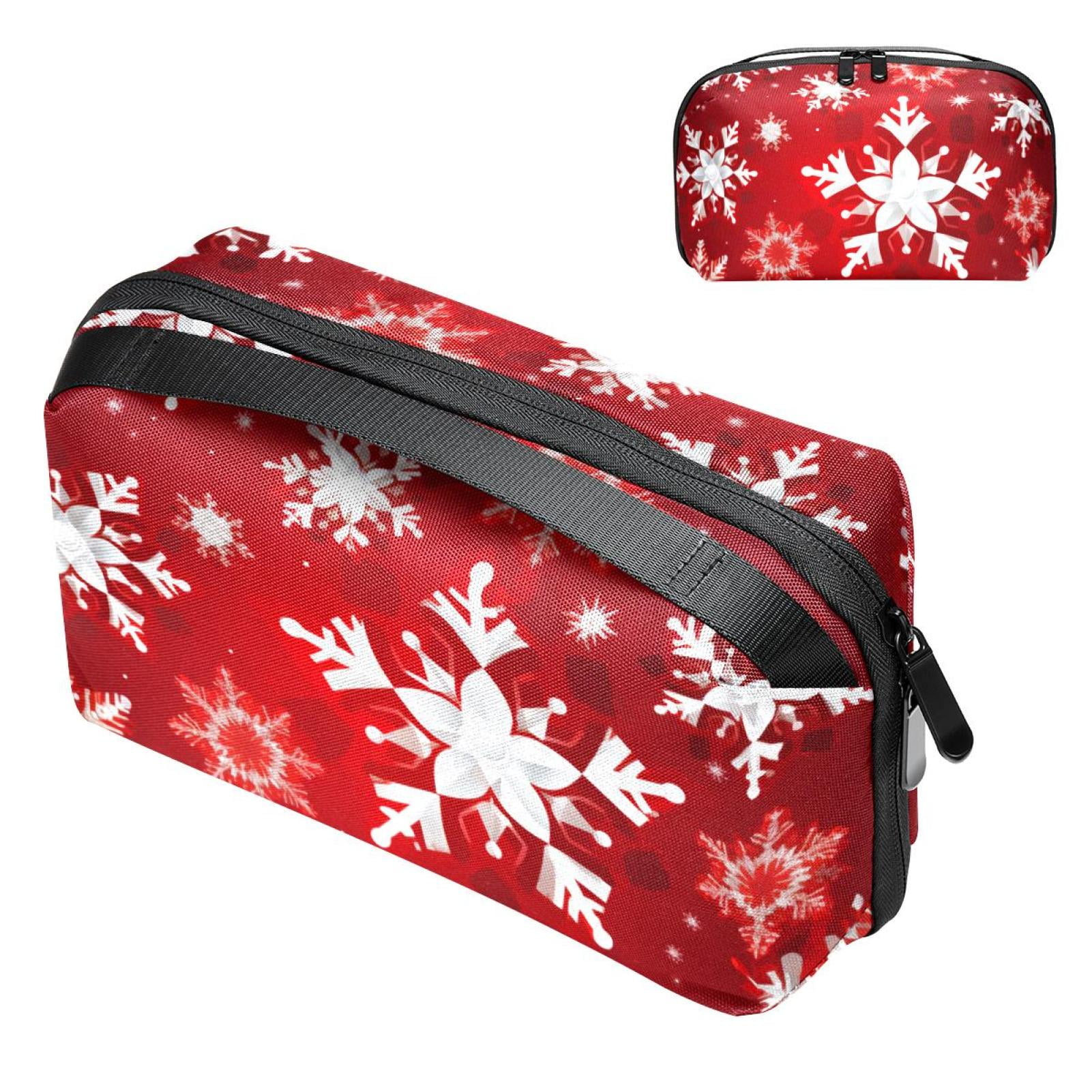 Christmas Digital Bag Organizer Travel Case with Oxford Fabric ...