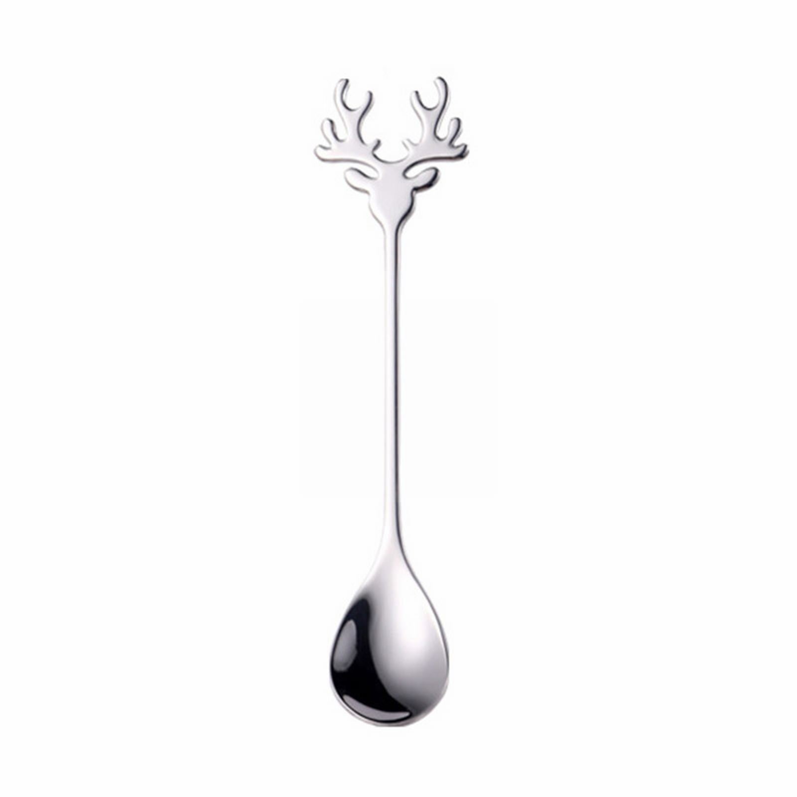 Christmas Dinner Rose Spoon Colorful Stainless Steel Rainbow Dessert ...
