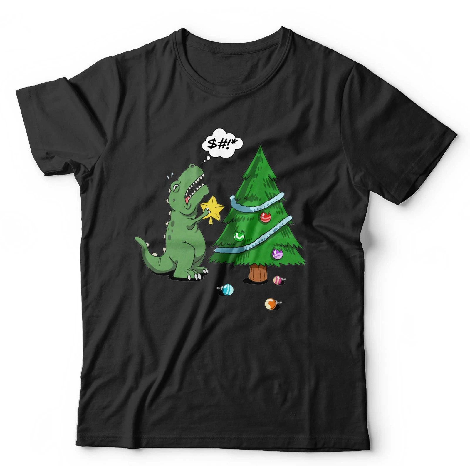 Christmas Dino Problem T-Rex Tree Fail Festive Funny Holiday Retro ...