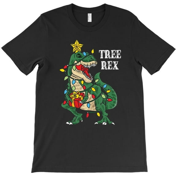 Christmas Dinosaur Tree Rex Funny Xmas Holiday Pun Graphic H25895 T ...