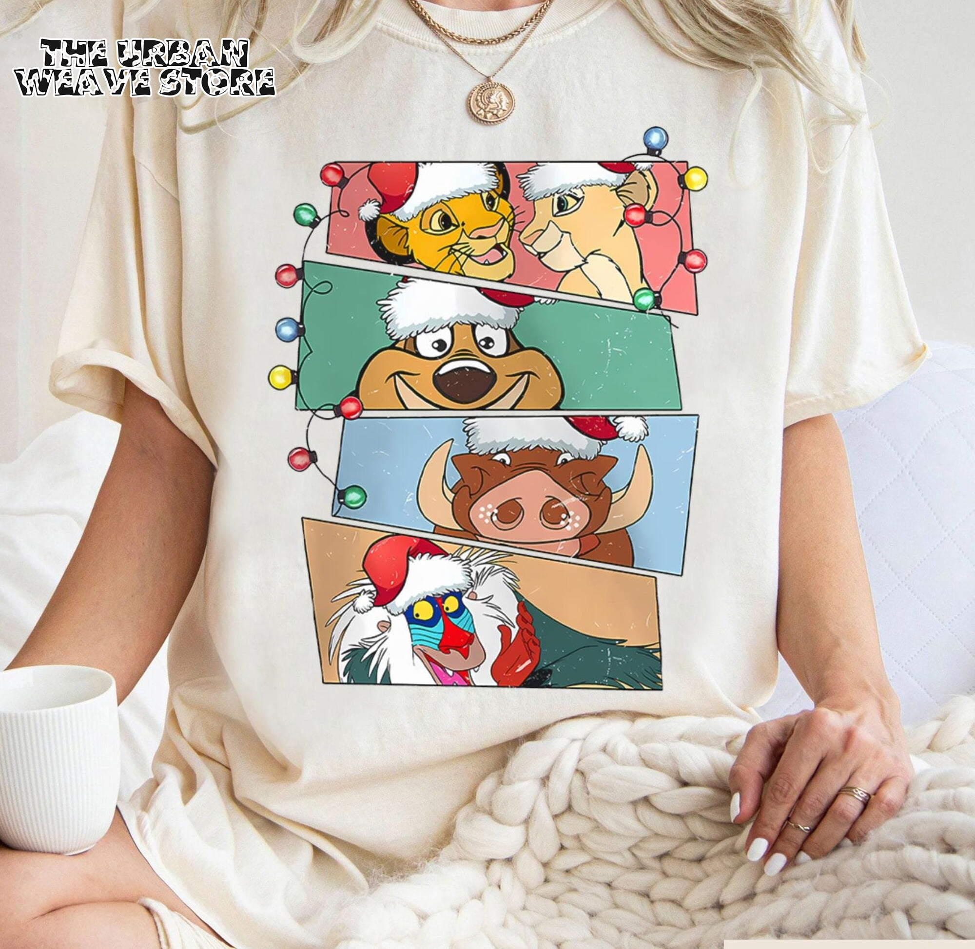 Christmas Disney Lion King Character Shirt Simba Timon Pumbaa Rafiki ...