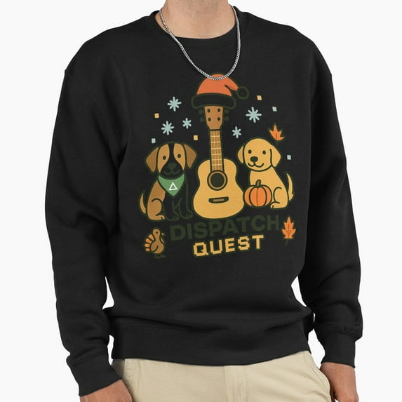 Christmas Dispatch Quest Dogs Folk Graphic Unisex Sweatshirt Retro ...