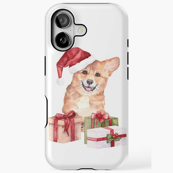Christmas Dog Art Corgi Lovers Gift Phone Case for iPhone 17 through 11 ...