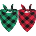 Christmas Dog Bandanas,Classic Plaid Triangle Scarf,Holiday Dog Outfit ...