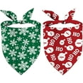 Christmas Dog Bandanas, Reversible 2 Pack Holiday New Year Puppy ...