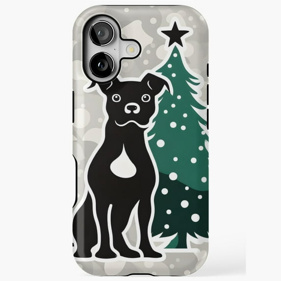 Christmas Dog Holiday Puppy Case for iPhone 11 12 13 14 15 16 17 Pro ...