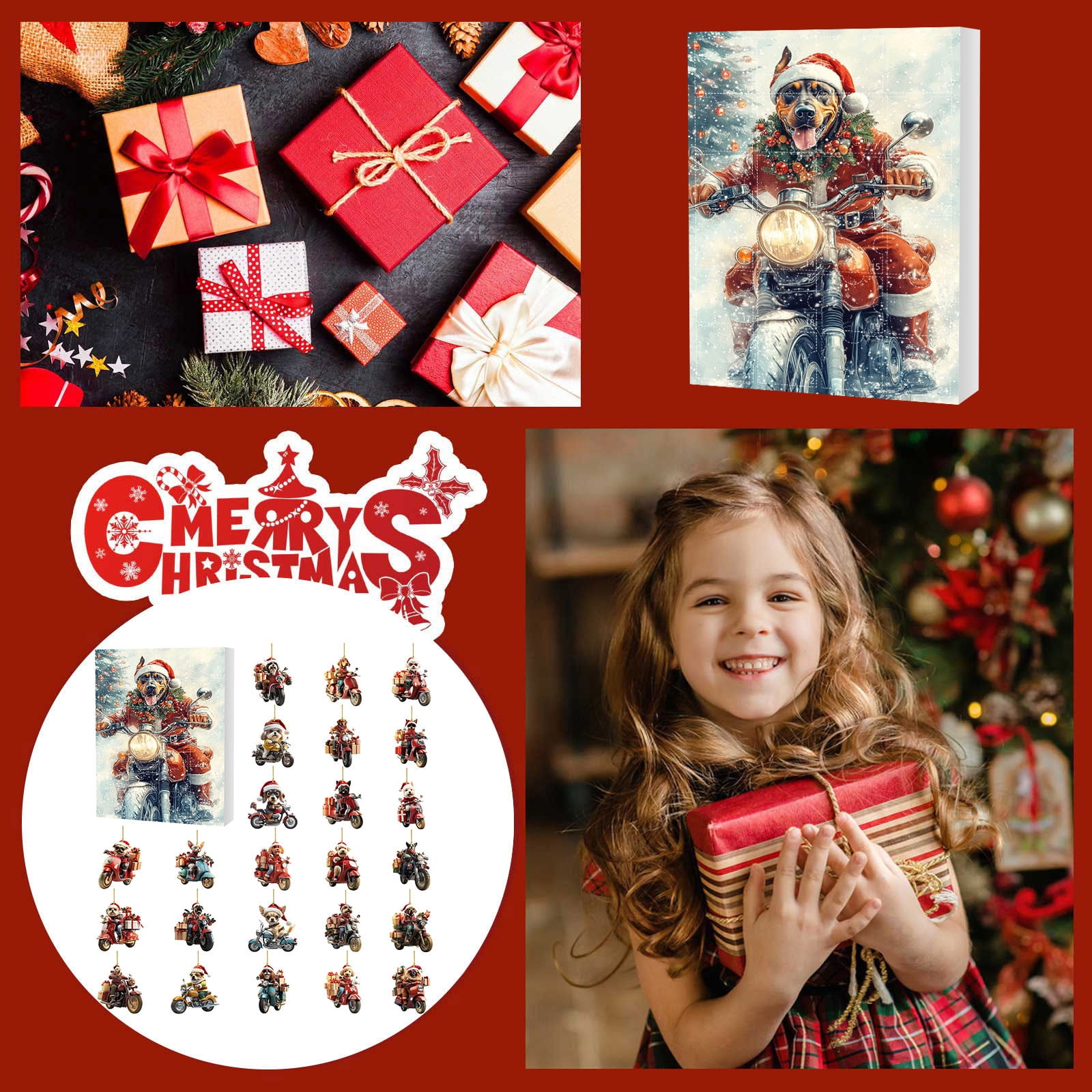 Christmas Dog Motorcycle Advent Calendar 2025, 24 Days Of Christmas ...