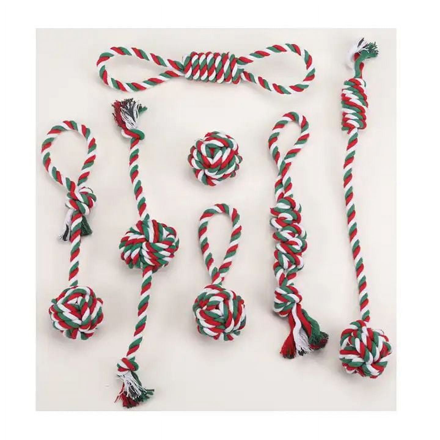 Christmas Dog Rope Toys Heavy Duty Large Dogs Puppy Teething 7 Pack ...
