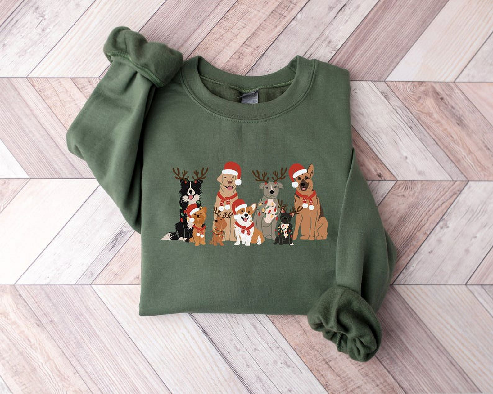 Christmas Dog Sweatshirt, Dog Owner Christmas Gift, Dog Christmas ...