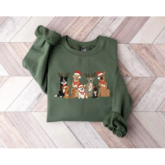 Christmas Dog Sweatshirt, Dog Owner Christmas Gift, Dog Christmas ...
