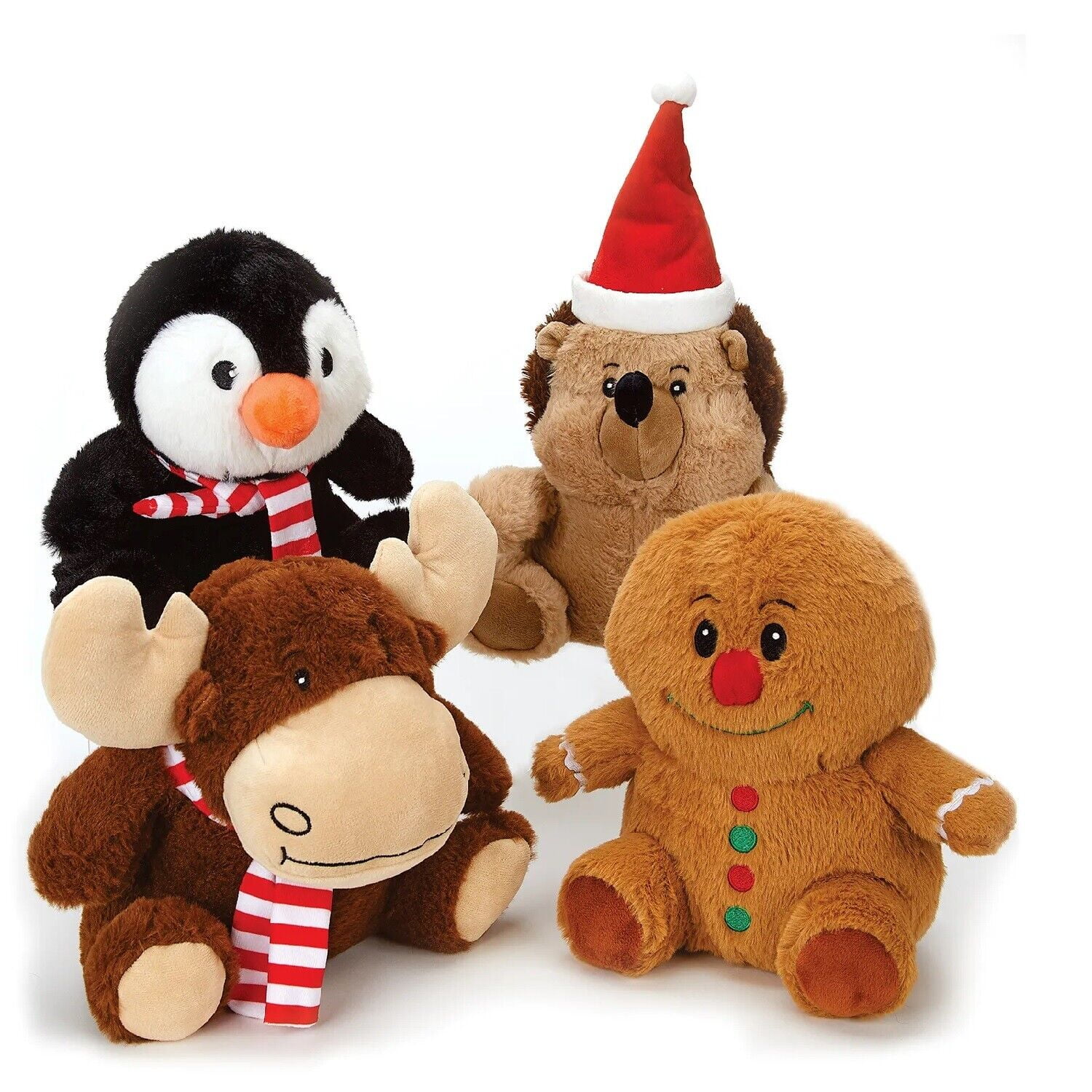 Christmas Dog Toy Fun Holiday Plush Characters Crunches Squeaks and ...