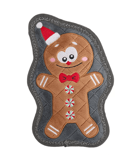 Christmas Dog Toy Joyhound Rip Roarin' Tough Plush Gingerbread Man ...