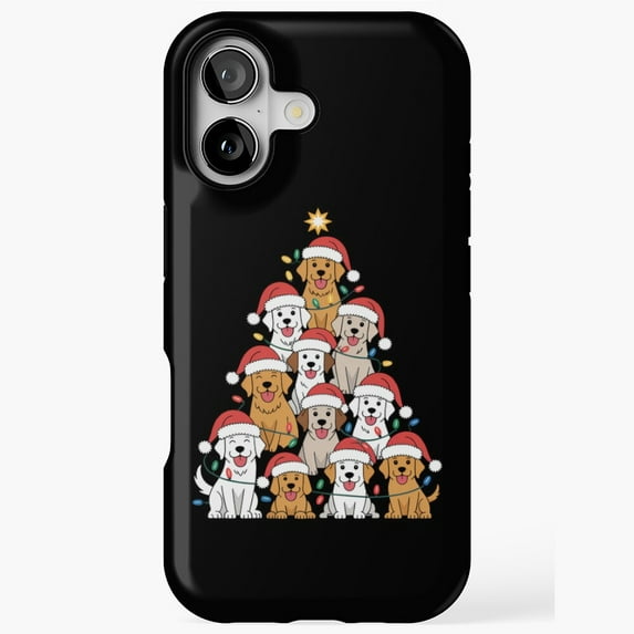 Christmas Dog Tree Holiday Case for iPhone 11 12 13 14 15 16 17 Pro Max ...