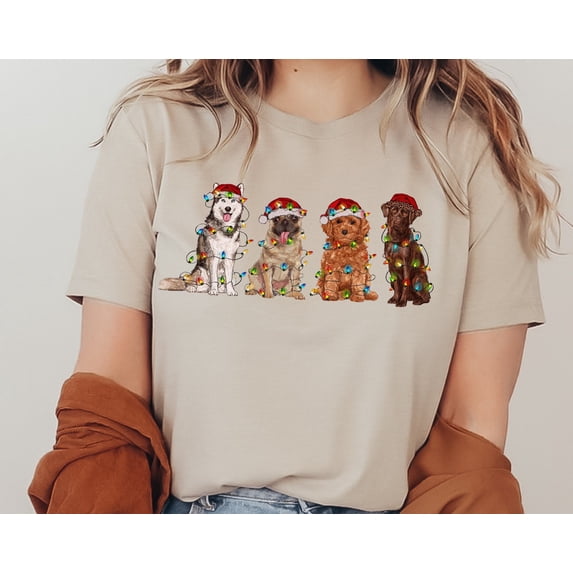 Christmas Dogs Shirt Holiday Dog Mom Gift - Walmart.com