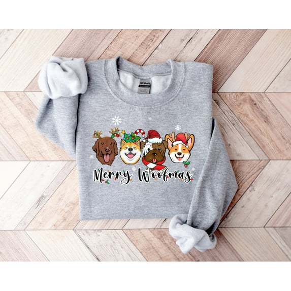 Christmas Dogs T-Shirt,Happy Dog Year Shirt,Funny Christmas Dog Shirt ...