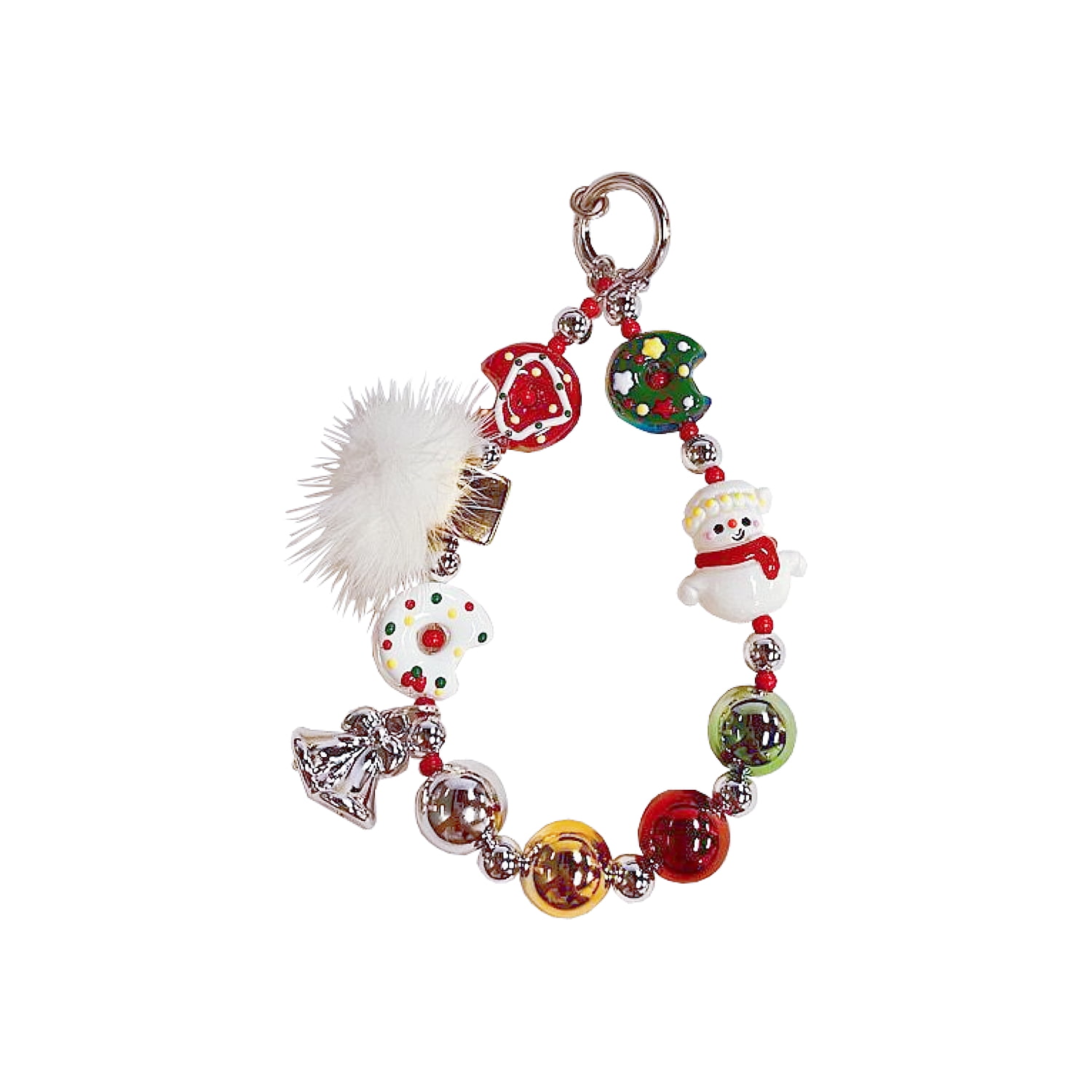 Christmas Donut Snowmen Bells Fur Balls Fashionable Keys Mobile Phone ...