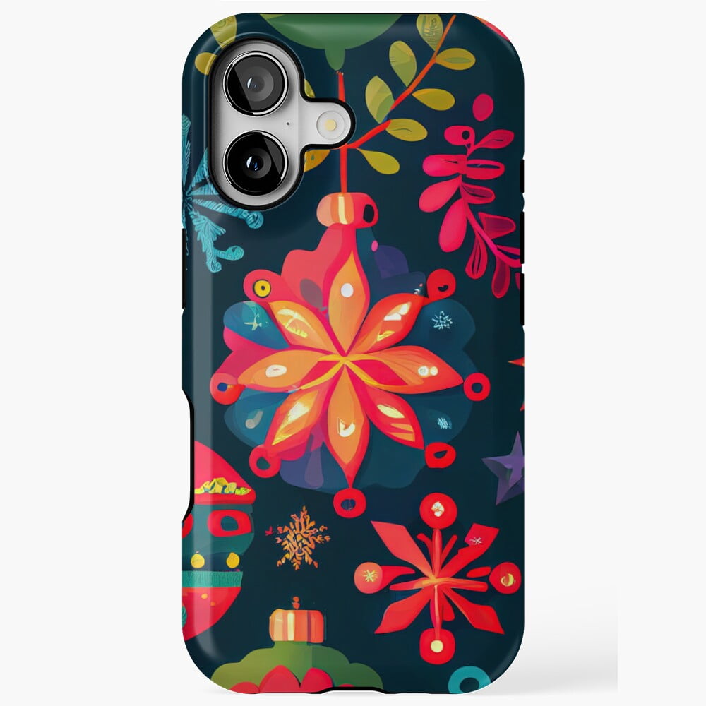 Christmas Doodle Fun Festive Pattern Art Case for iPhone 17 11 12 13 14 ...