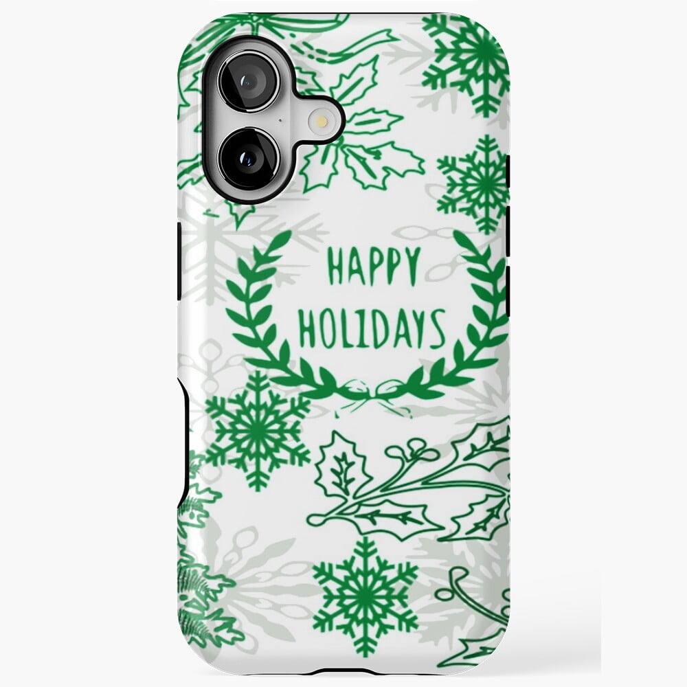 Christmas Doodle Holiday Pattern Illustration iPhone 17 through 11 Pro ...