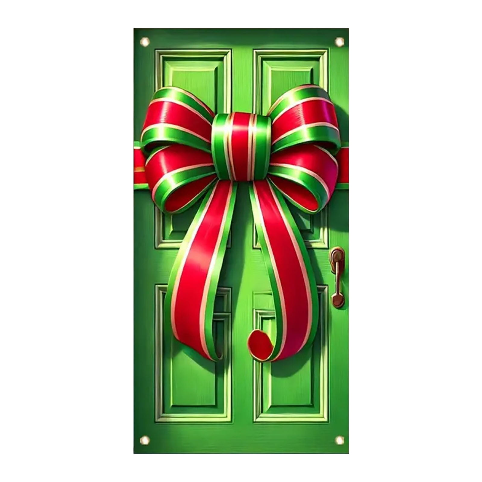 Christmas Door Cover Decoration 90x180 inch Fabric Door Hanging ...