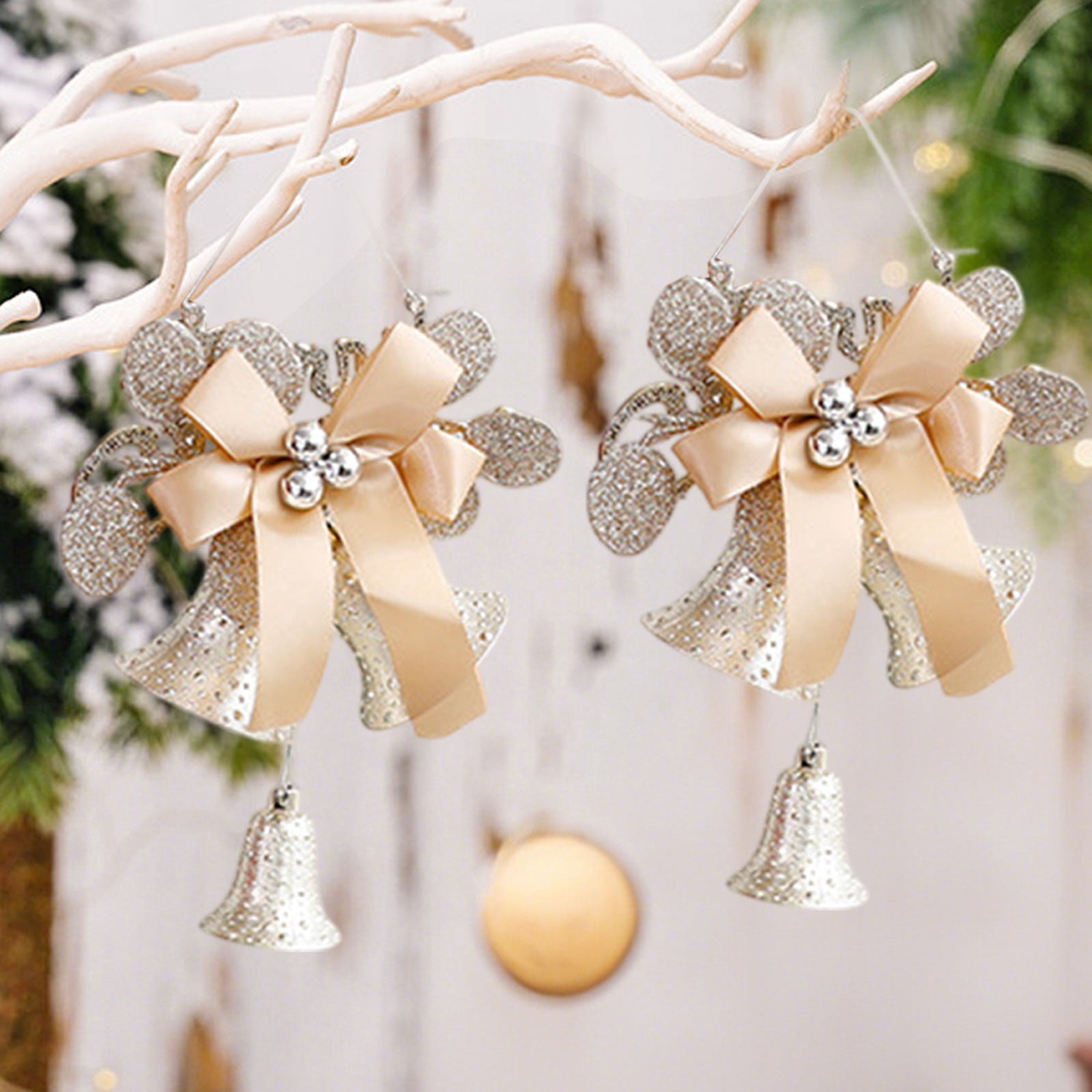 Christmas Door Hanging Decor Bells Ornaments for Home Holiday Party ...