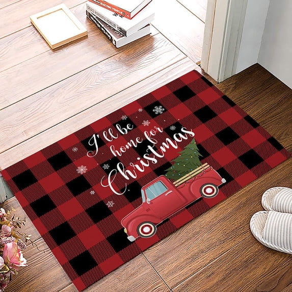 Christmas Door Mat 23.6"x15.7" Welcome Mat Front Floor Mats, Non Slip ...
