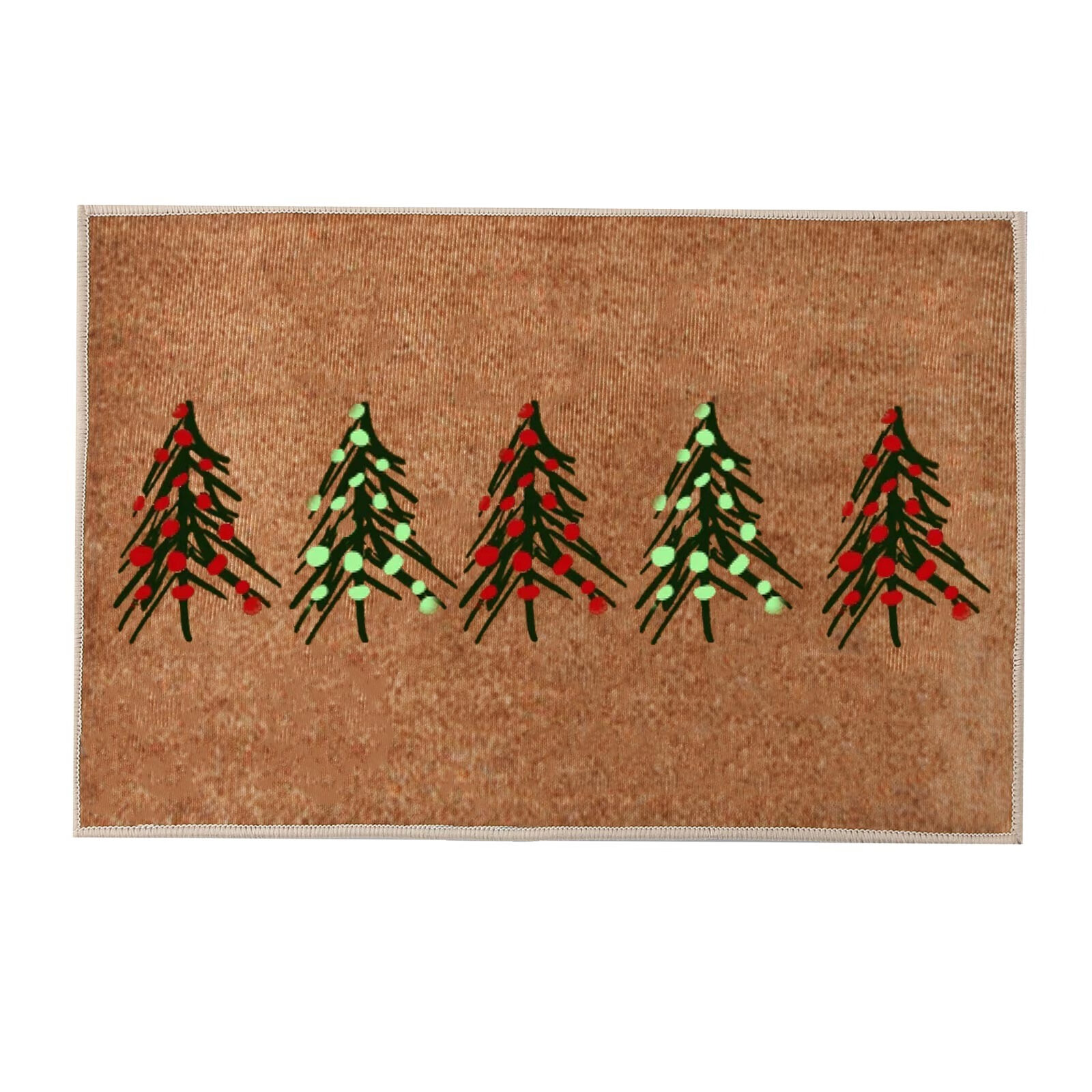 Christmas Door Mat Outdoor Christmas Joy Red And Green Rug Merry ...
