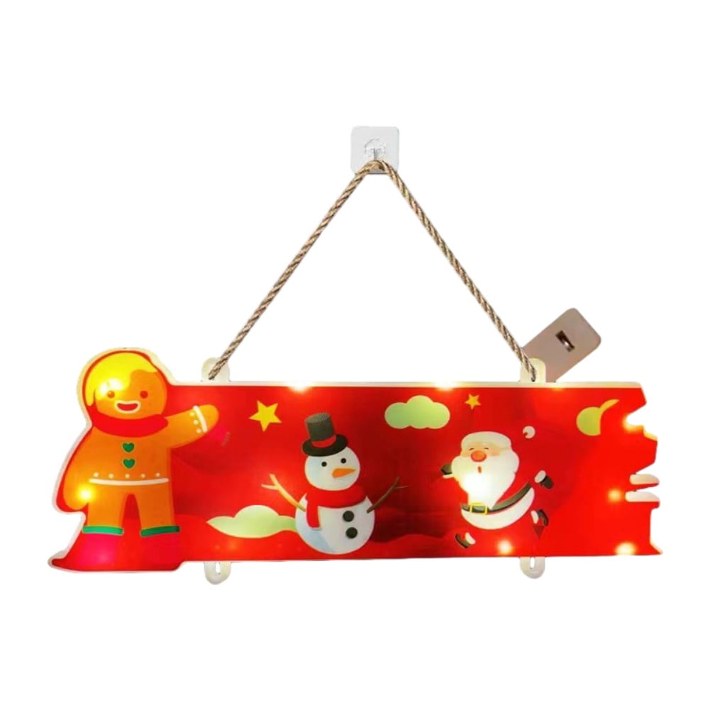 Christmas Door Sign Decorations, LED Merry Christmas Sign for Front ...