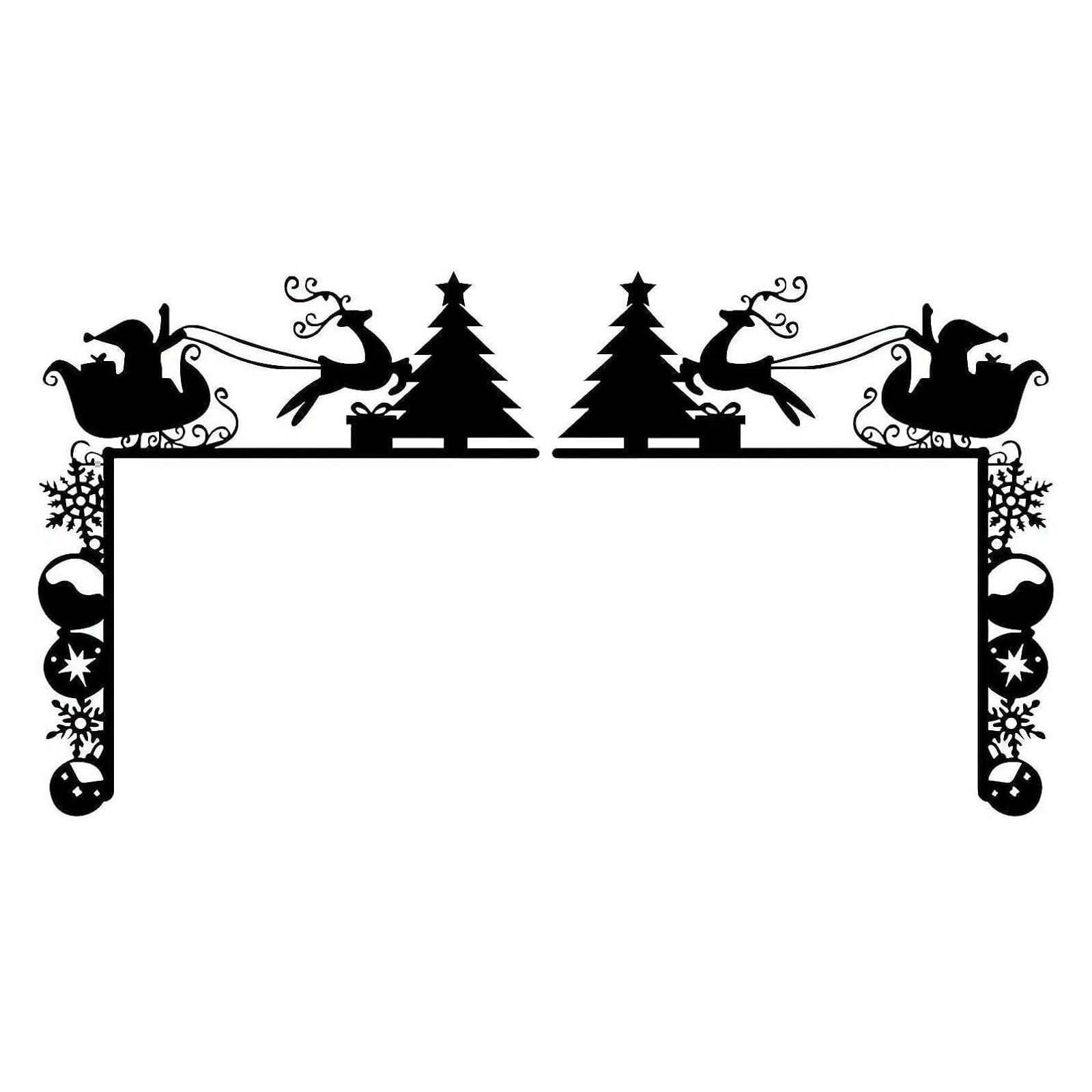 Christmas Door Topper Decorations Holiday Home Decorations Door Frame ...