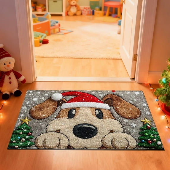 Christmas Doormat Festive Holiday Mat with Animal Designs for Entrance ...