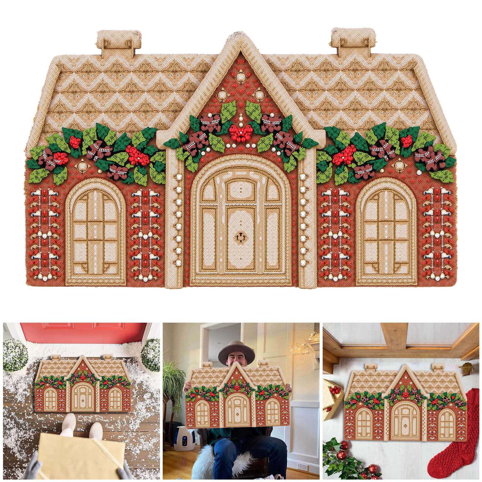 Christmas Doormat, Holiday Doormat, Gingerbread Welcome mat, Welcome ...