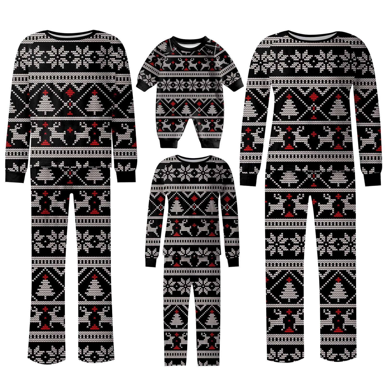 Christmas Dots Pixel Art Matching Pajamas, Family Matching Outfits ...