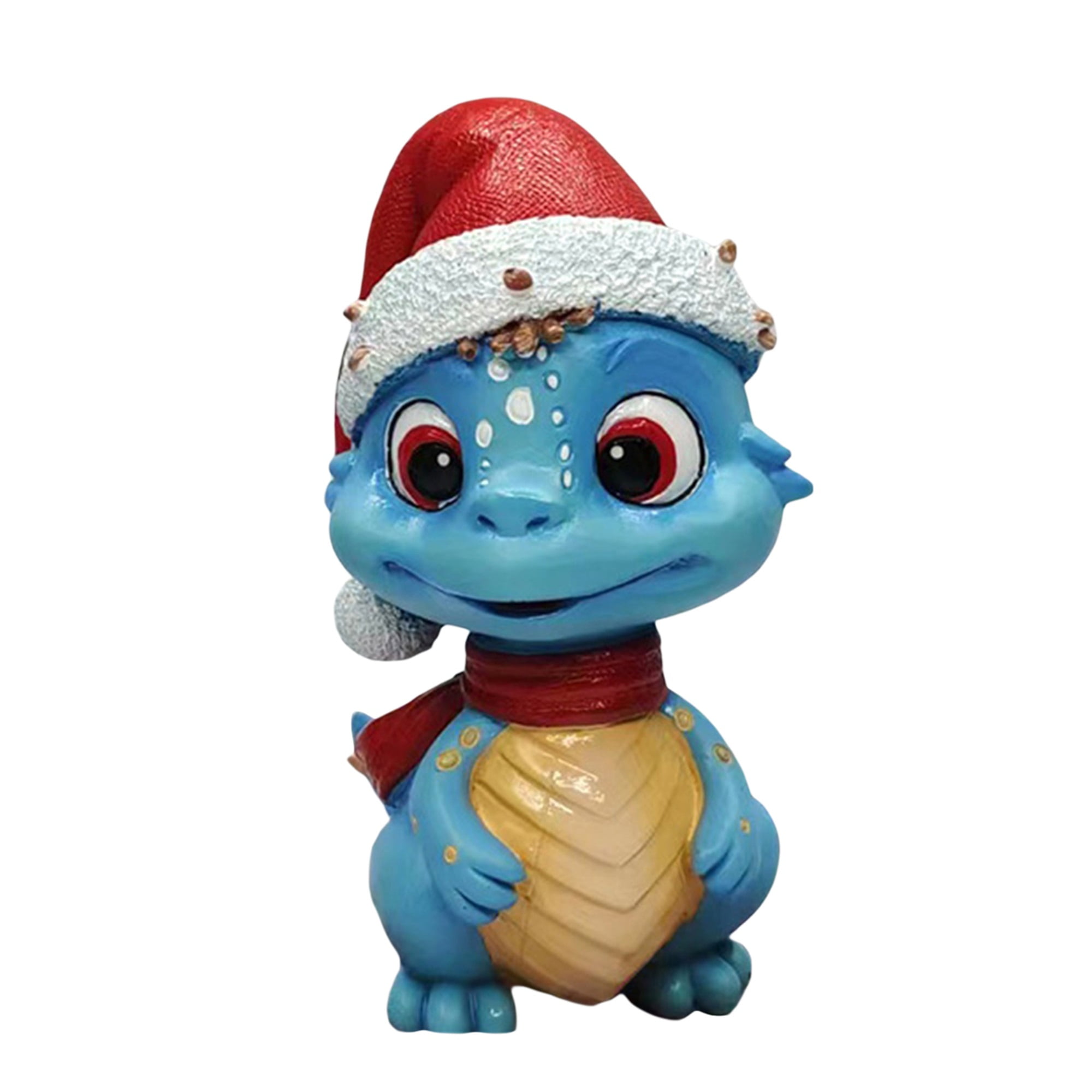 Christmas Dragon Figurines Statues Cartoon Dragon Dinosaur Sculpture ...
