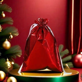 Drawstring Gift Bags Christmas