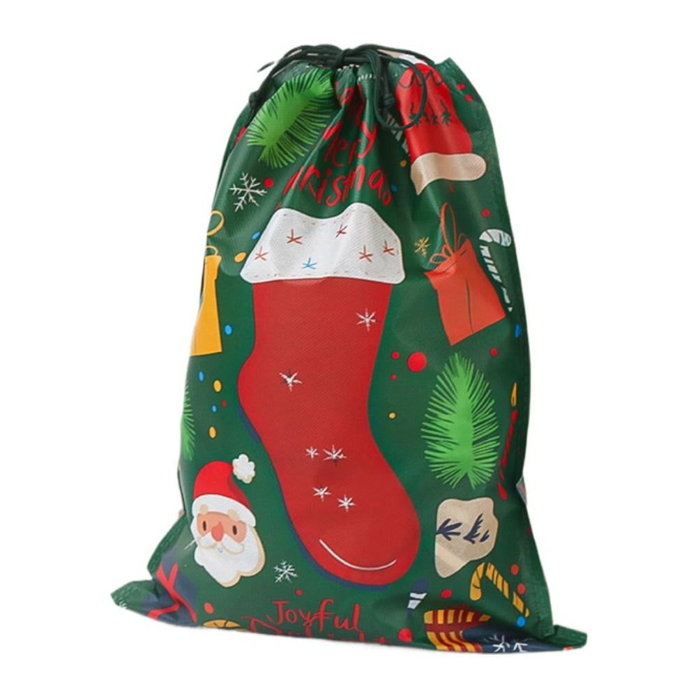 Christmas Drawstring Gift Wrapping Bags, Christmas Party Gifts with ...