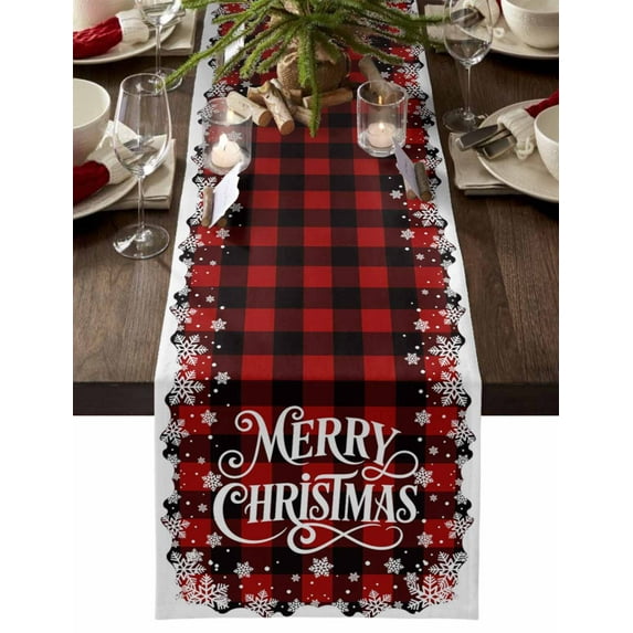 Christmas Dresser Scarf Farmhouse, Dining Table Decorations for Wedding ...