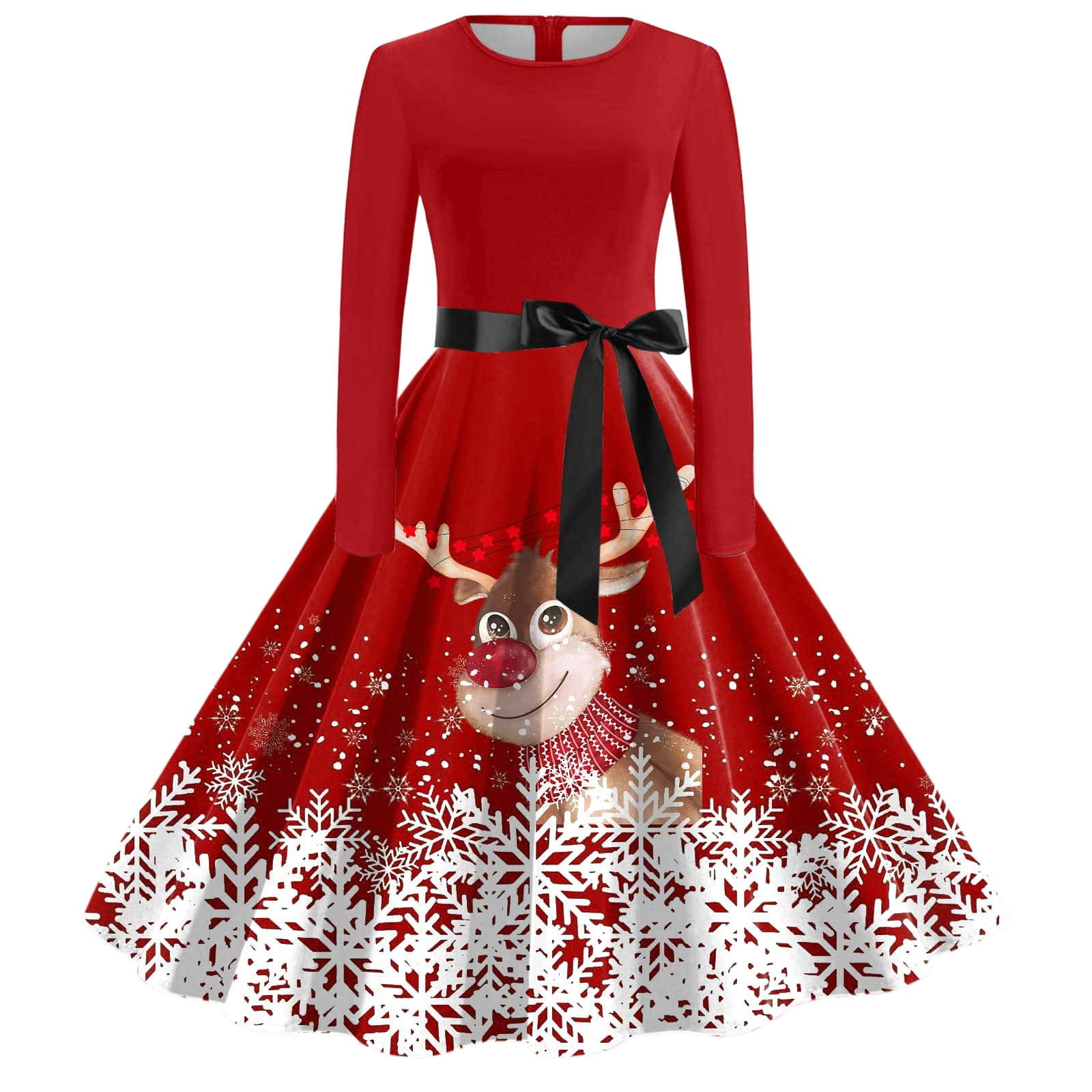 Christmas Dresses for Women Christmas Party Outfits for women's A Line ...