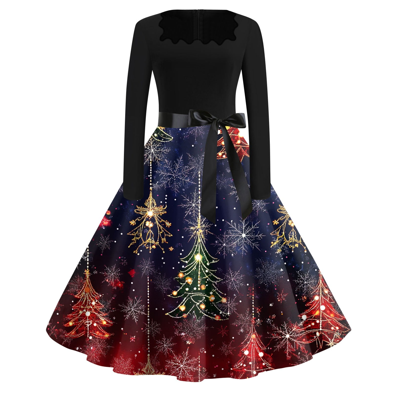 Christmas Dresses for Women Plus Size Christmas Costumes Holiday ...